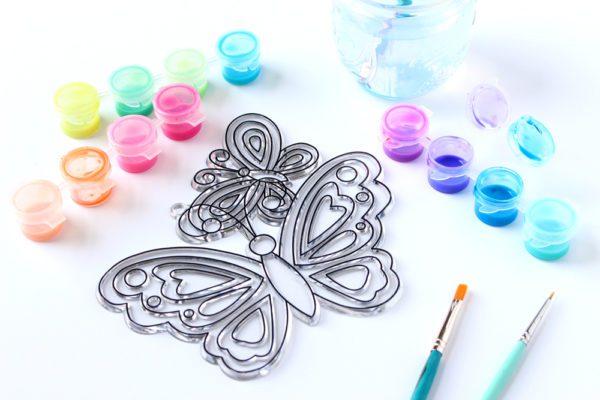 Colorful Painted Sun Catchers | Welcome To Nana's