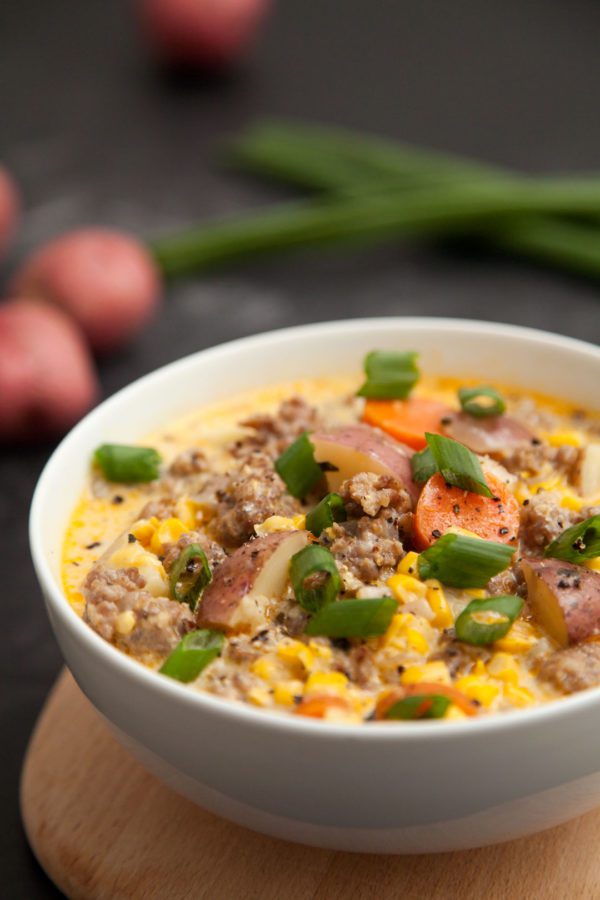 Easy, Cozy Corn Chowder for Supper in the Fall | Welcome To Nana's