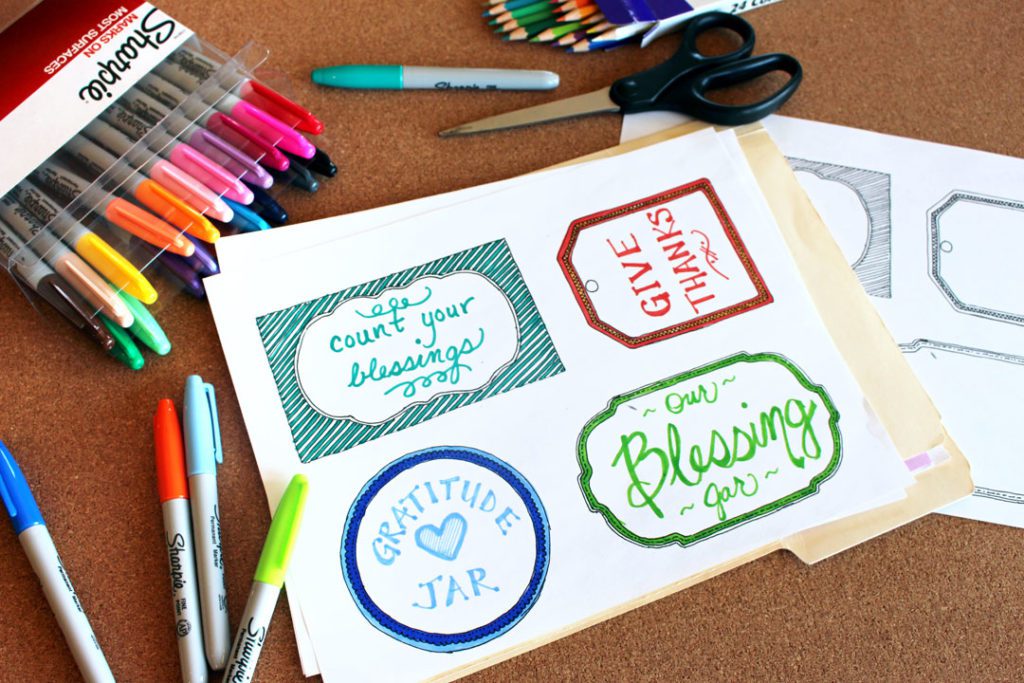 Teaching Thankfulness with a Gratitude Jar (Free Printable Labels ...