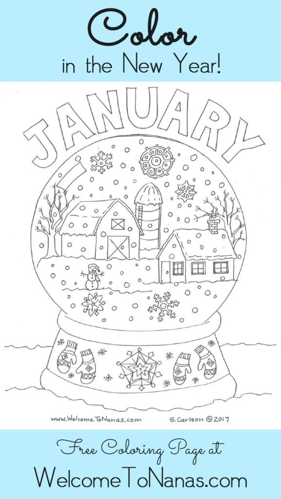 Happy Holidays: A Coloring Page for You and the Grands! | Welcome To Nana's