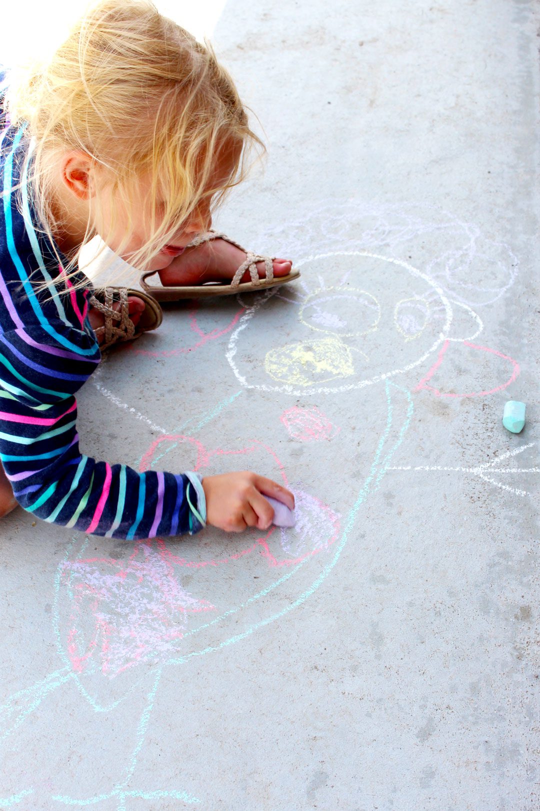 Decorative Sidewalk Chalk Art Show - Welcome To Nana's