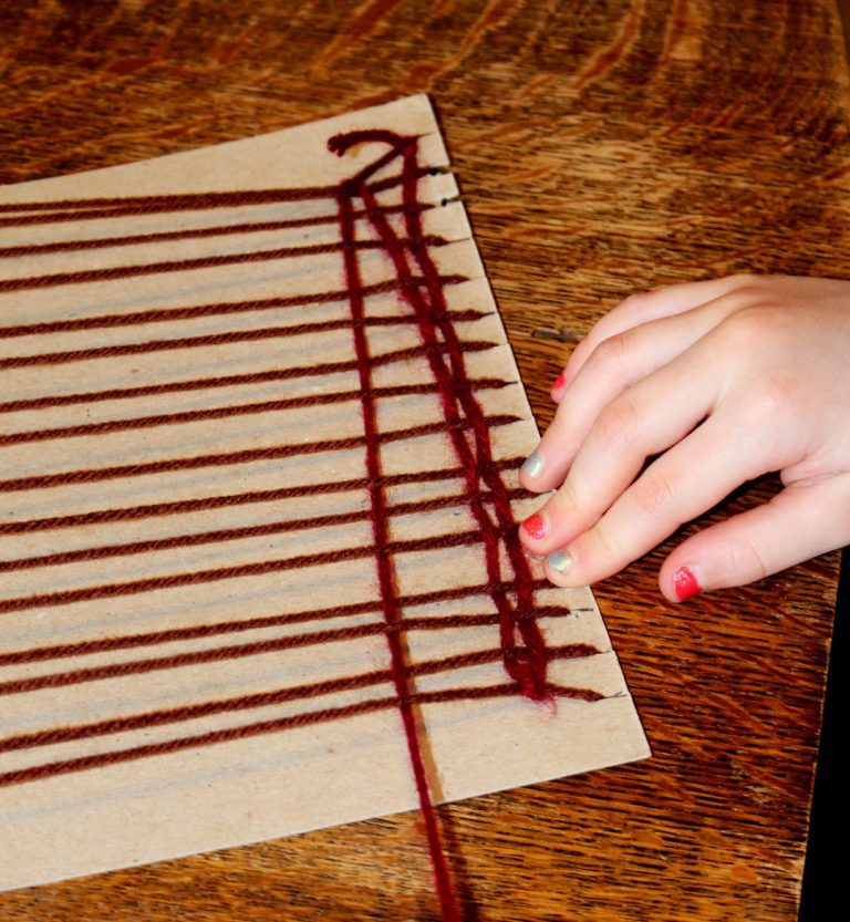 How to Make an Easy Weaving Loom | Welcome To Nana's