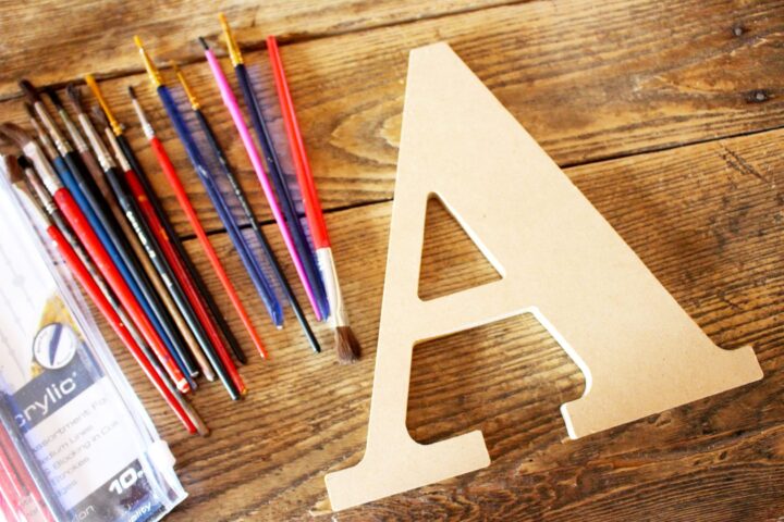 Painted Initial for the Wall | Welcome To Nana's