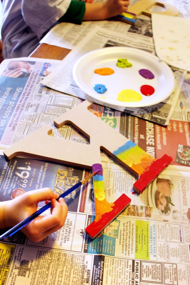 Painted Initial for the Wall | Welcome To Nana's