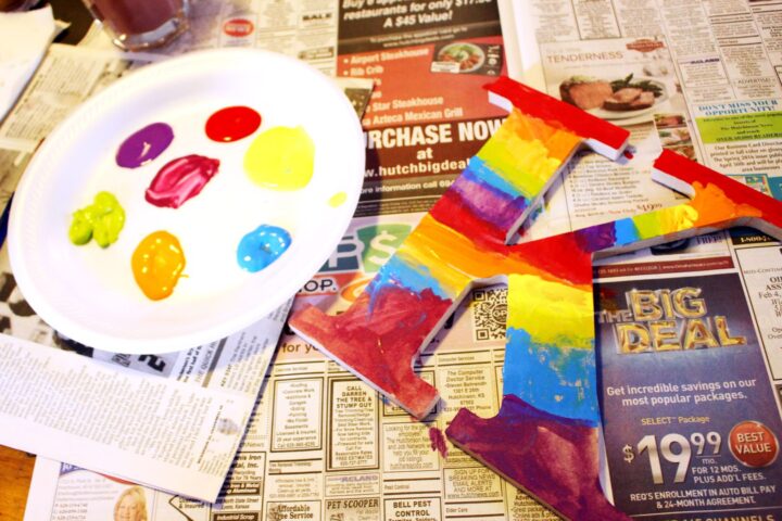 Painted Initial for the Wall | Welcome To Nana's