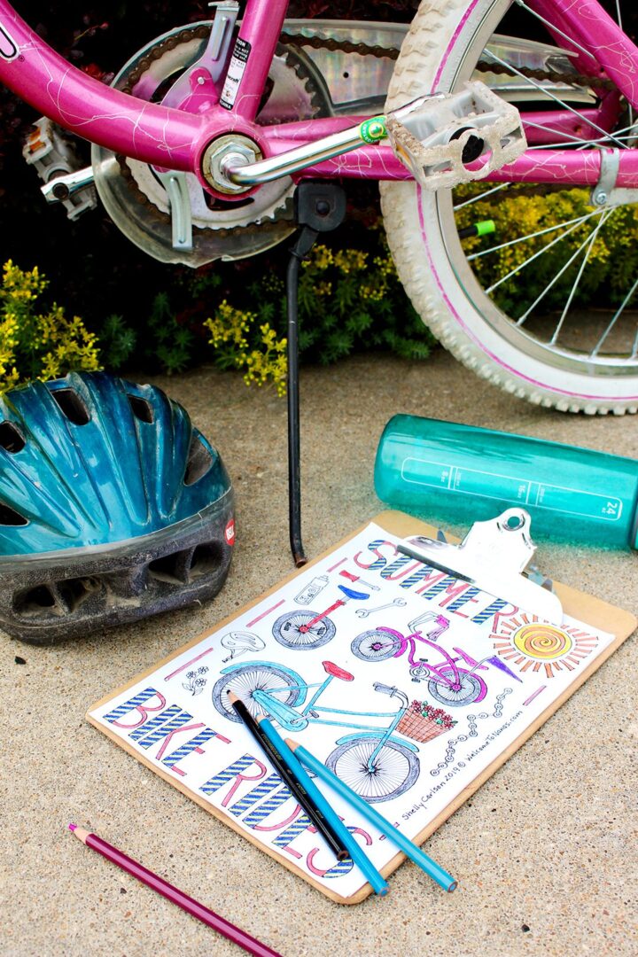 Free Summer Bike Riding Coloring Page | Welcome To Nana's