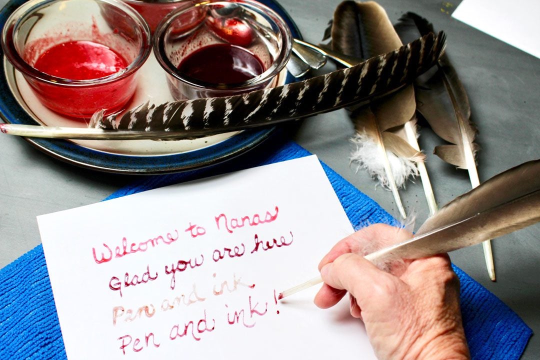 DIY Quill Pen and Ink | Welcome To Nana's