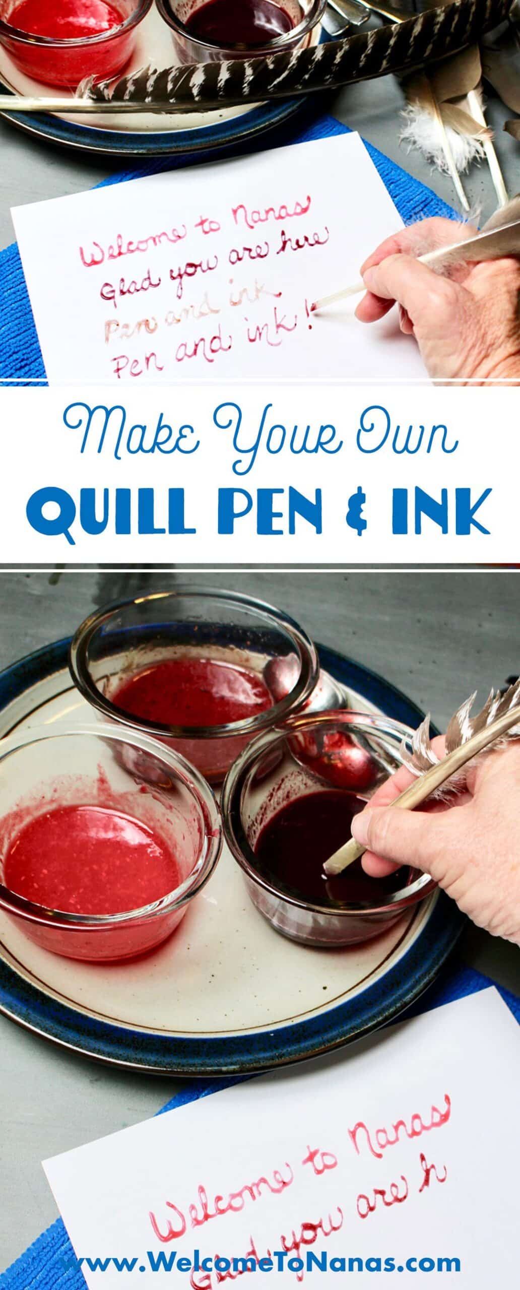 DIY Quill Pen and Ink | Welcome To Nana's