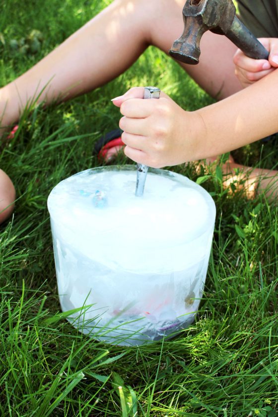 Giant Ice Cube Archeology Fun | Welcome To Nana's