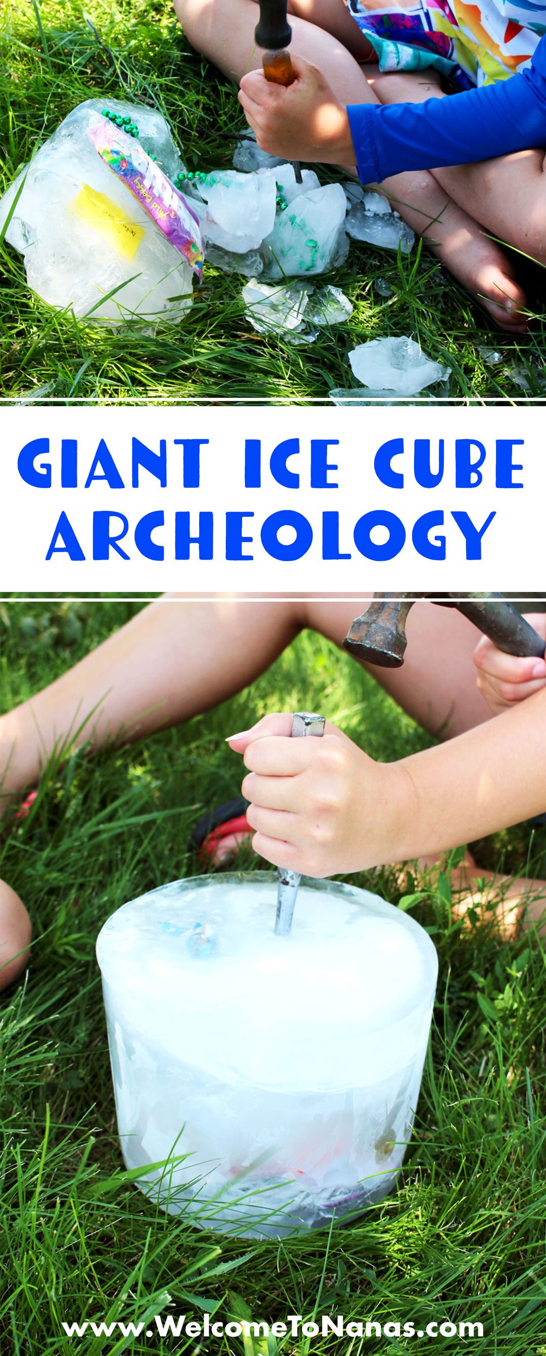 Giant Ice Cube Archeology Fun - Welcome To Nana's