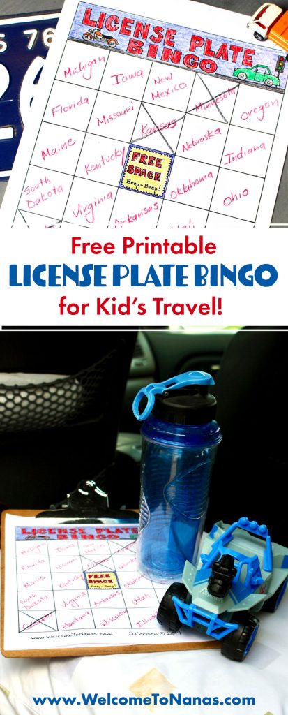 License Plate Bingo Game - Welcome To Nana's