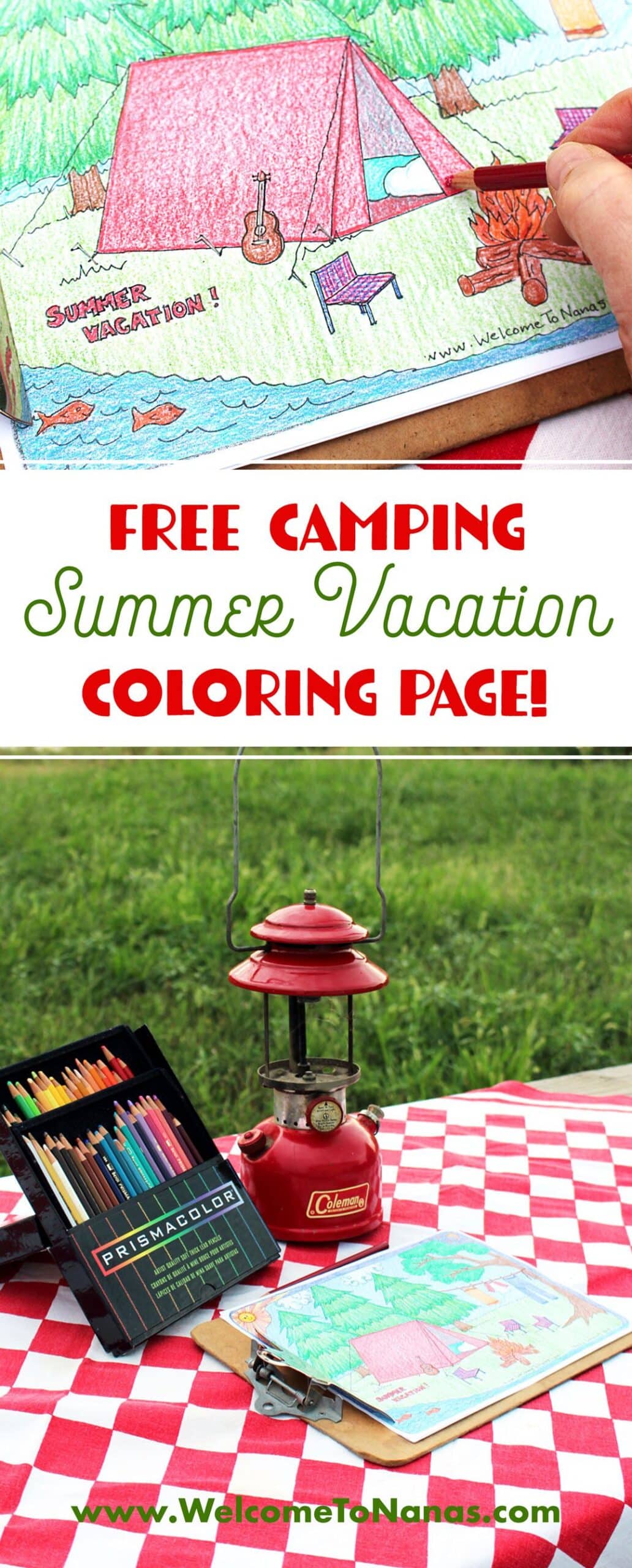 Free Camping Coloring Page | Welcome To Nana's