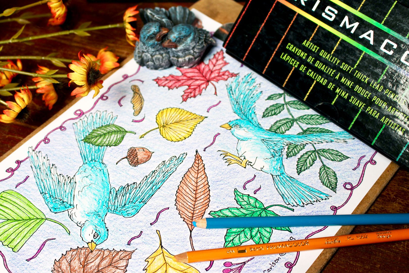 Falling Leaves Free Coloring Page | Welcome To Nana's