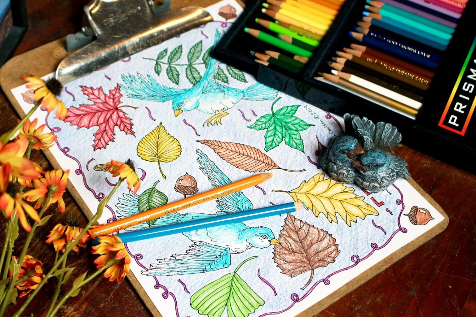 Falling Leaves Free Coloring Page | Welcome To Nana's