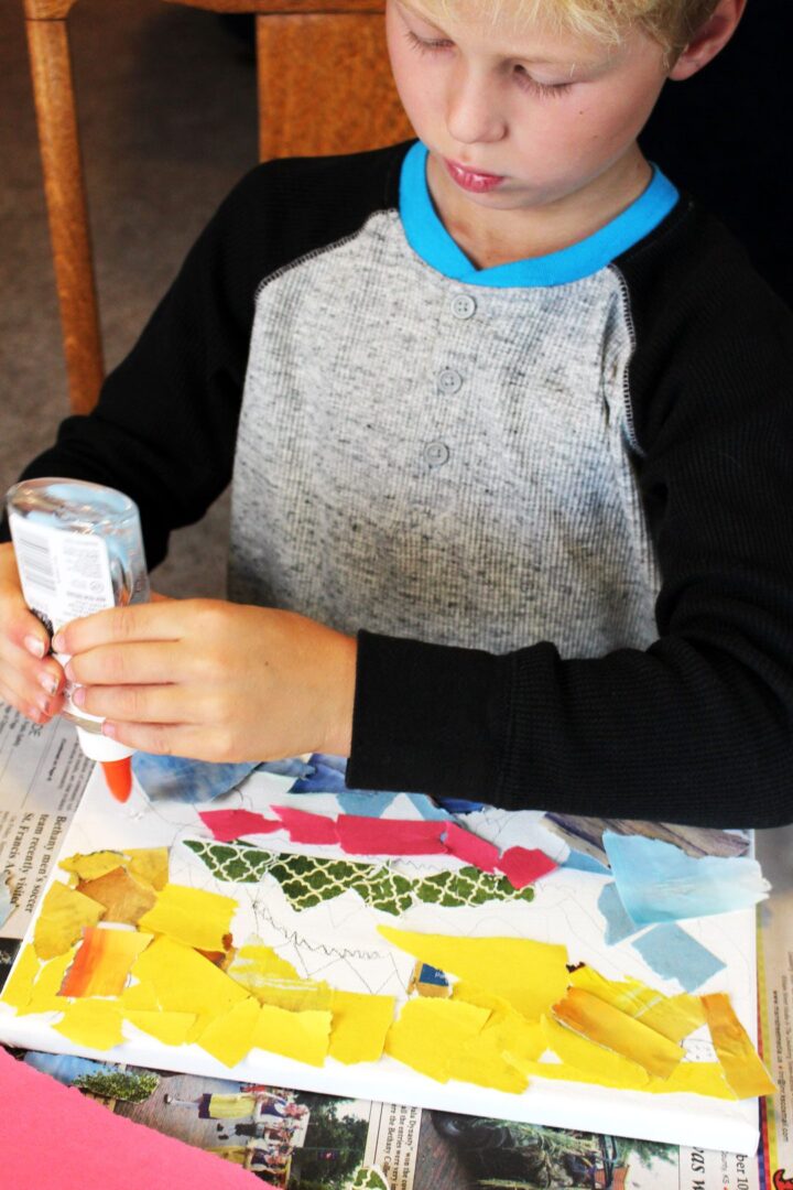 Torn Paper Mosaic Art | Welcome To Nana's