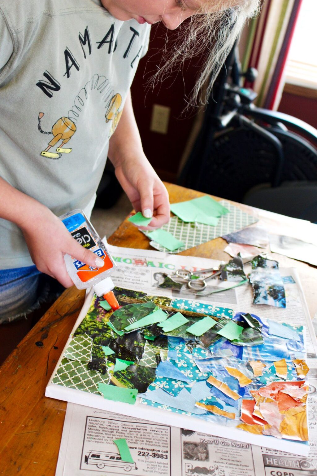 Torn Paper Mosaic Art | Welcome To Nana's