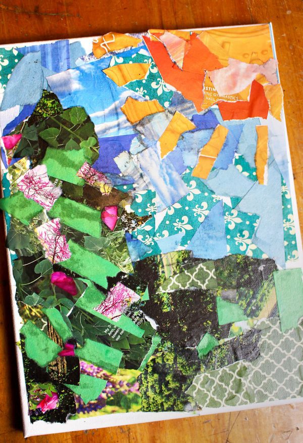 Torn Paper Mosaic Art | Welcome To Nana's