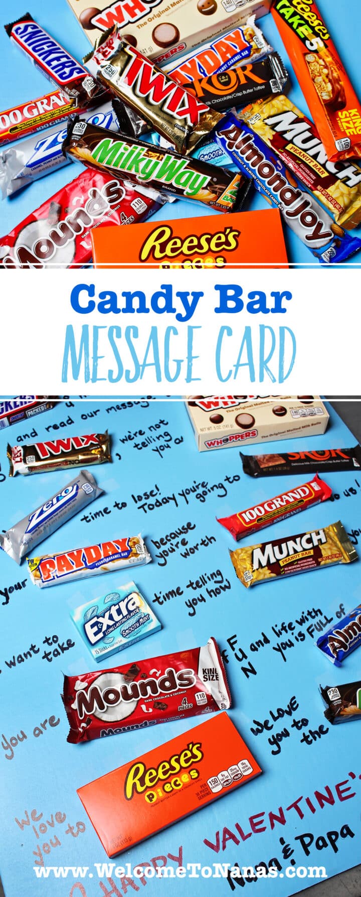 Valentines Day Candy Bar Card | Welcome To Nana's