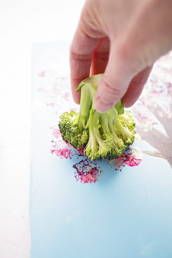 Paint With Broccoli: Fun Stamped Spring Tree | Welcome To Nana's