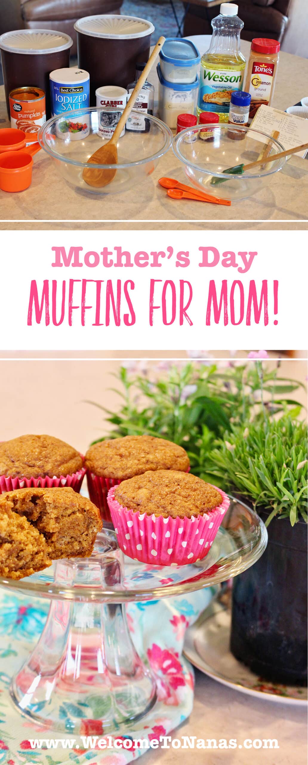 Making Pumpkin Muffins for Mom | Welcome To Nana's