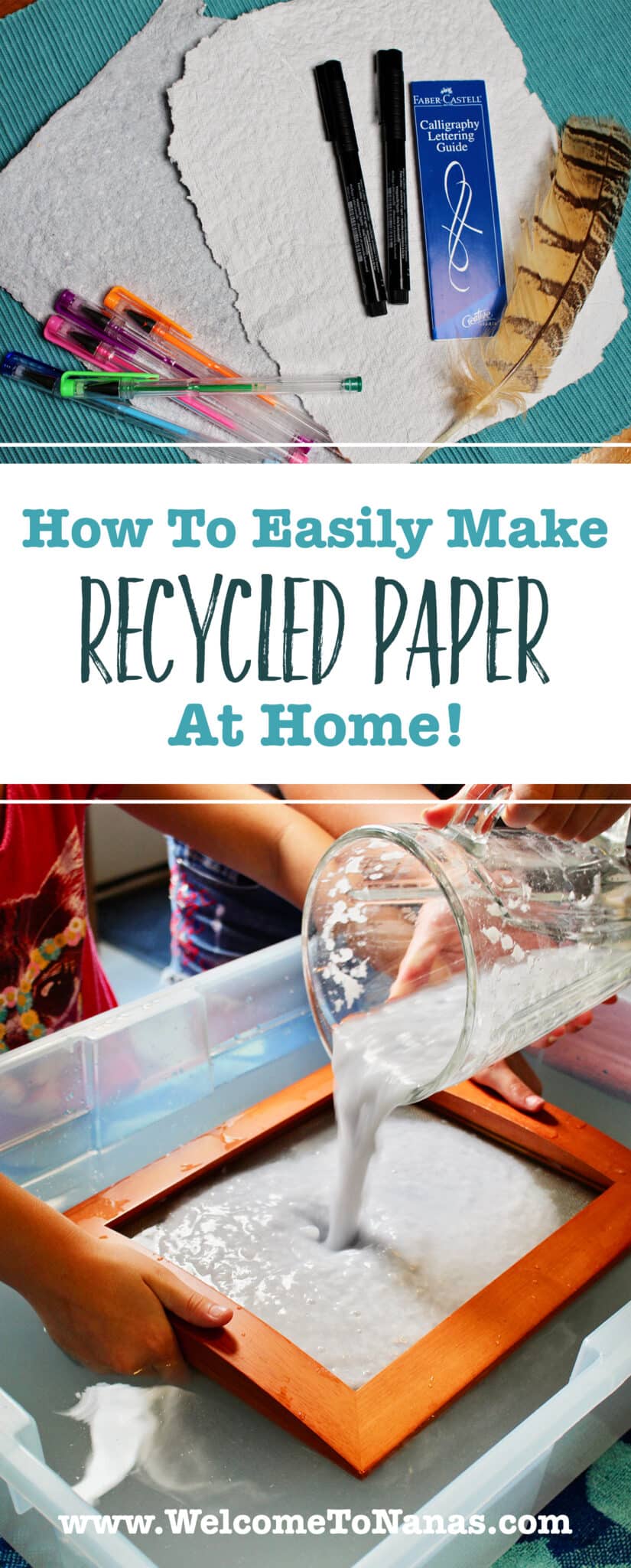 How to Easily Make Recycled Paper at Home - Welcome To Nana's