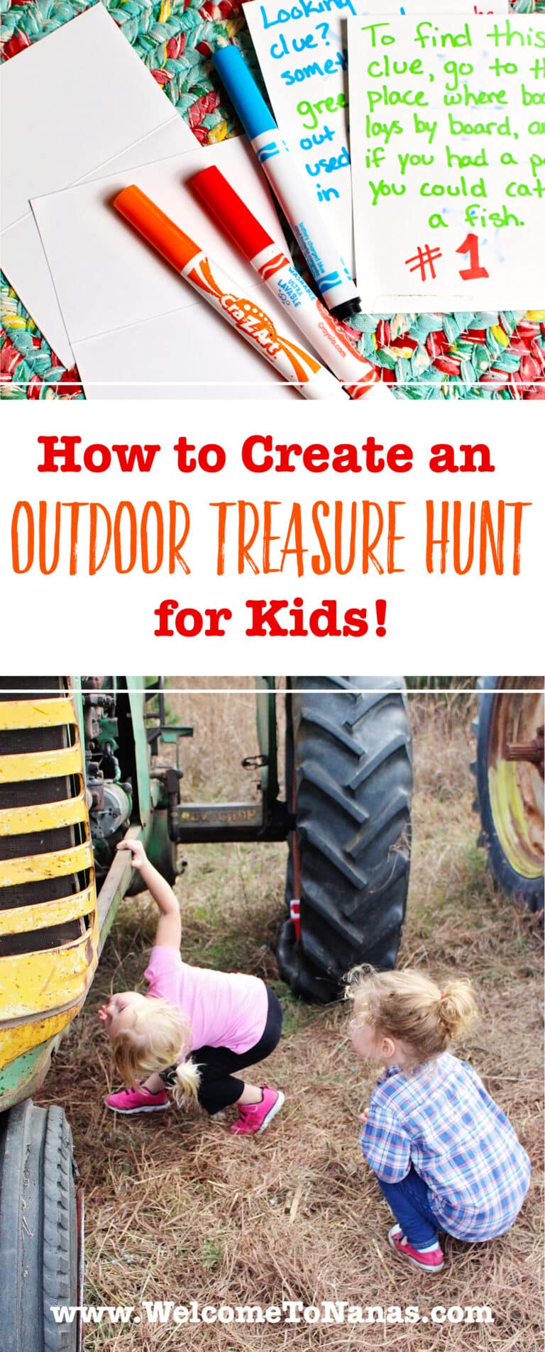 Create an Outdoor Treasure Hunt for Kids - Welcome To Nana's