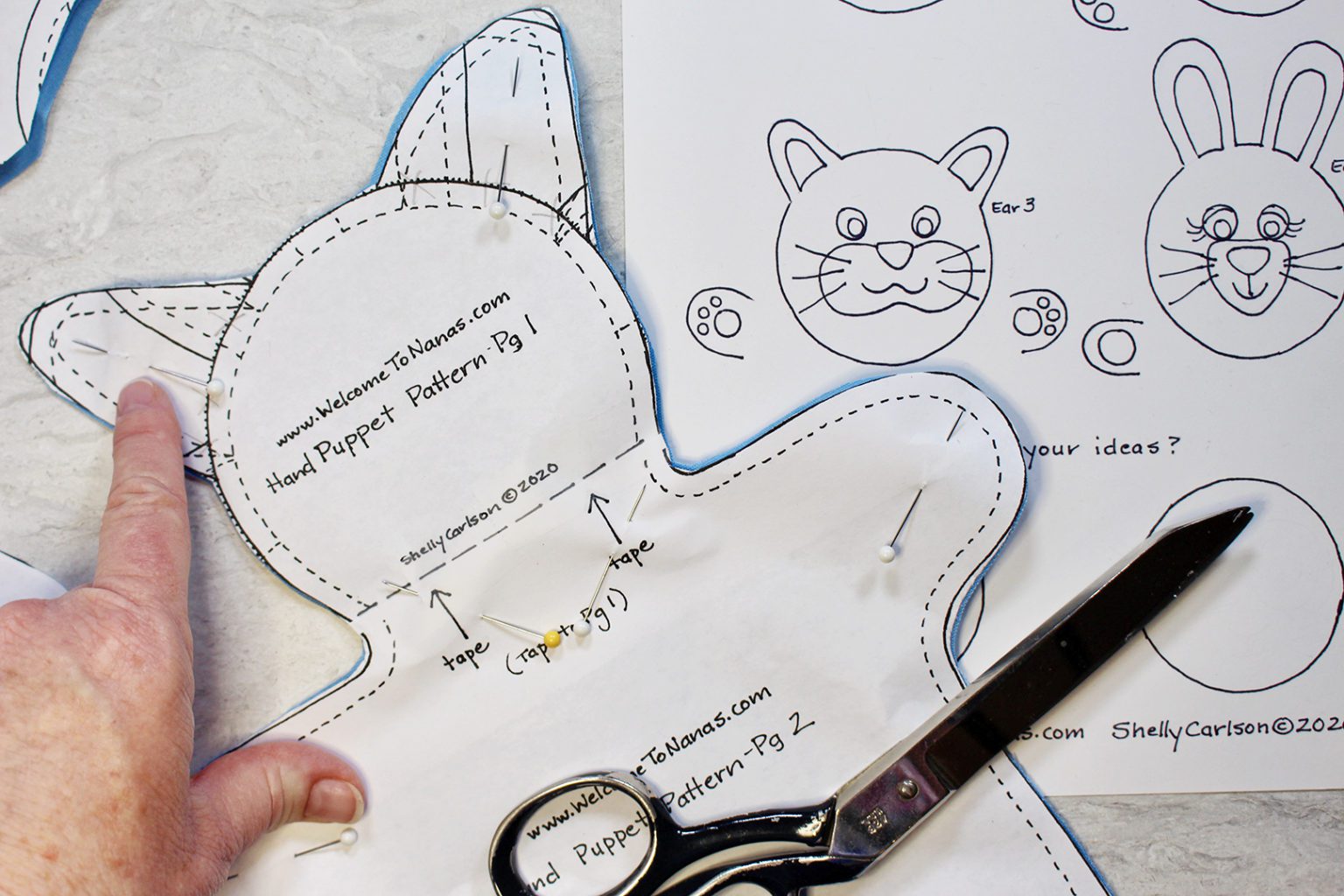 DIY Hand Puppets For Kids (Free Sewing Pattern!) | Welcome To Nana's