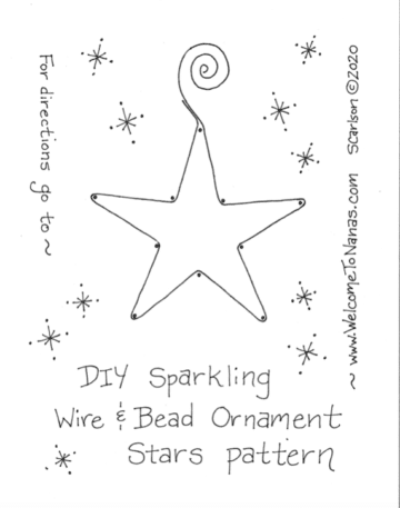 DIY Sparkling Wire & Bead Ornament Stars | Welcome To Nana's