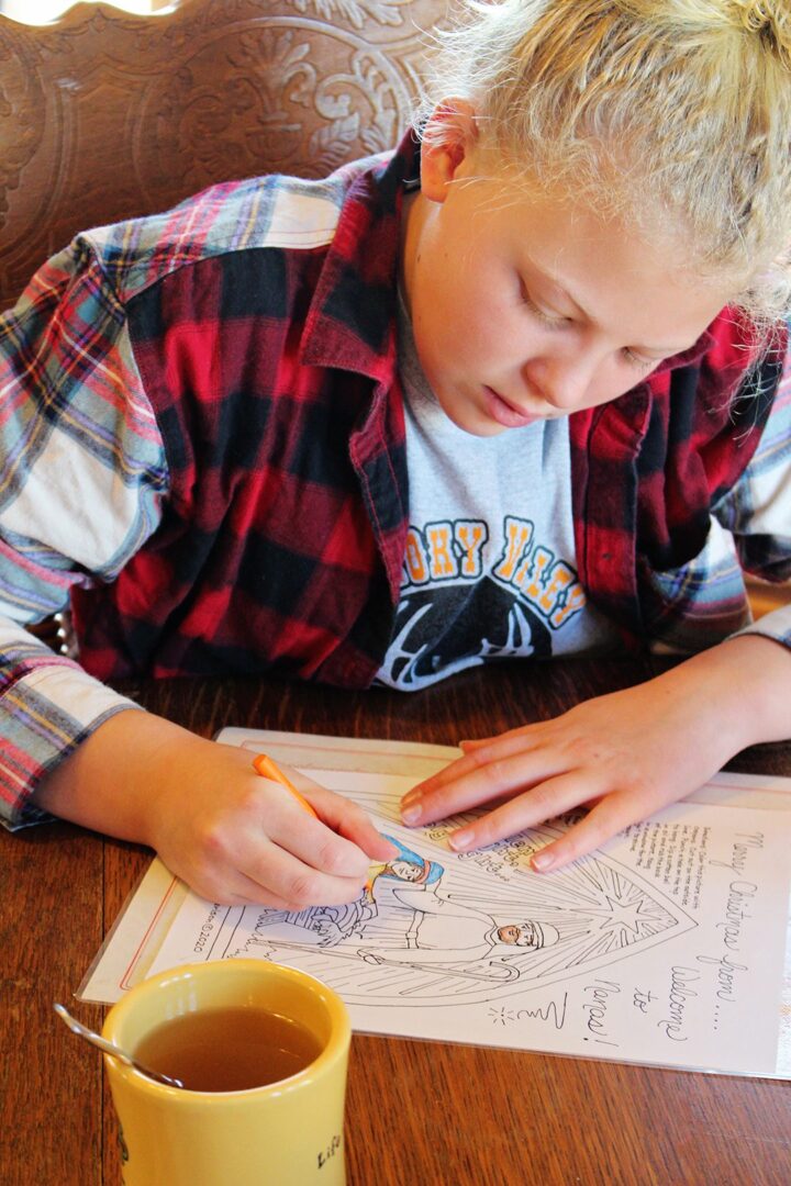 Free Printable Nativity Coloring Page