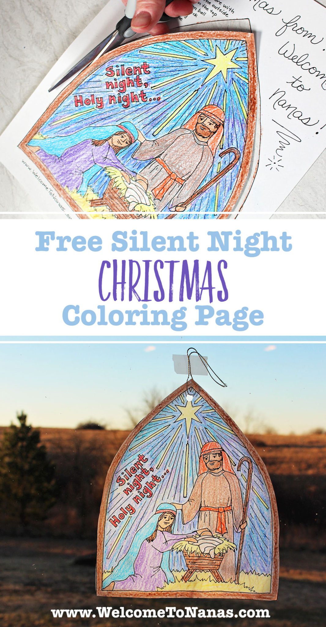 Free Printable Nativity Coloring Page