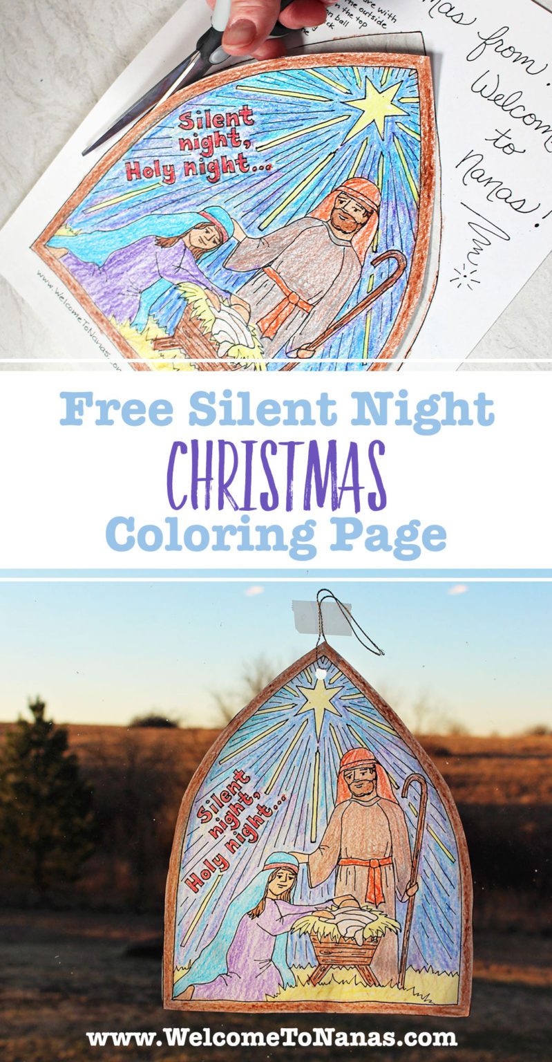 Free Printable Nativity Coloring Page