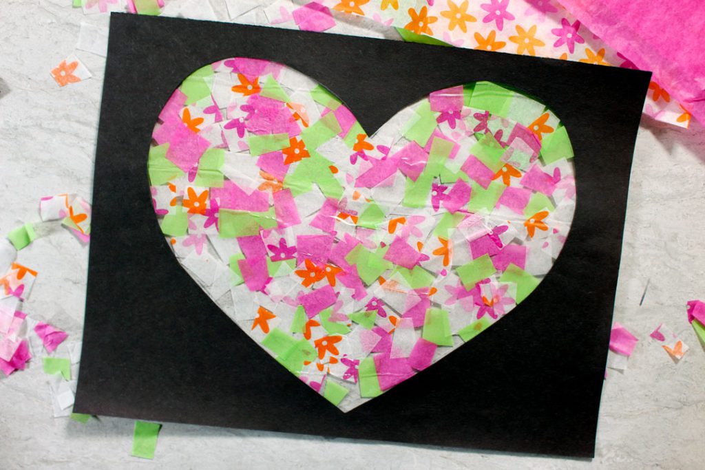 DIY Stained Glass Valentine's Day Card | Welcome To Nana's