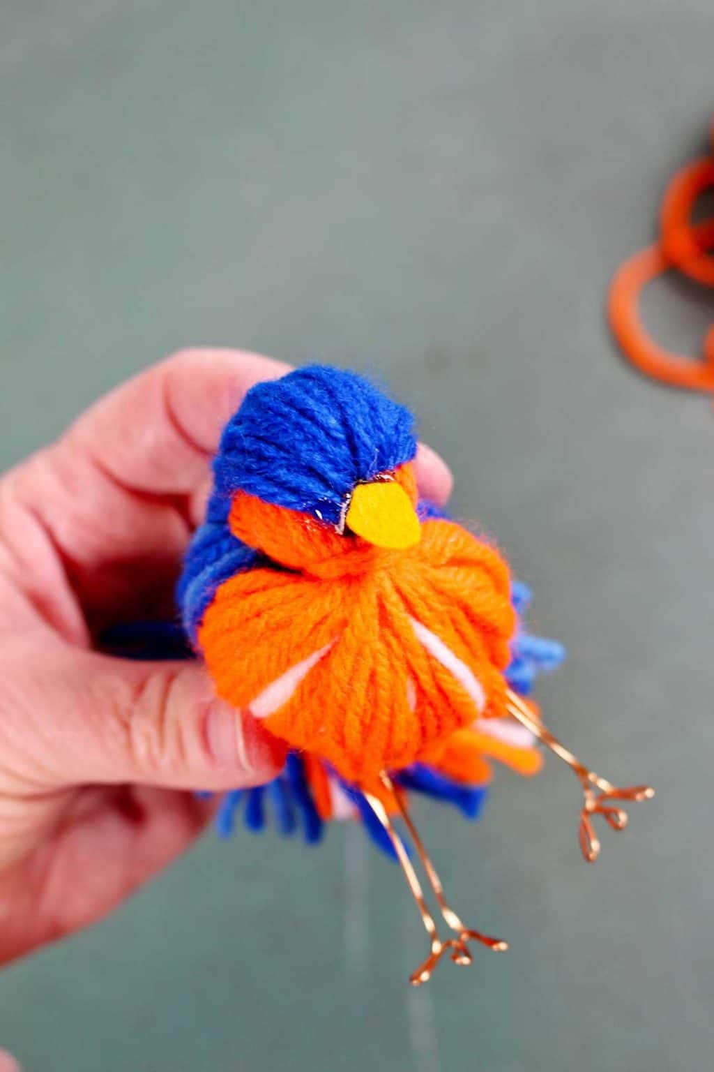 How To Make a Cute Yarn Bird - Welcome To Nana's