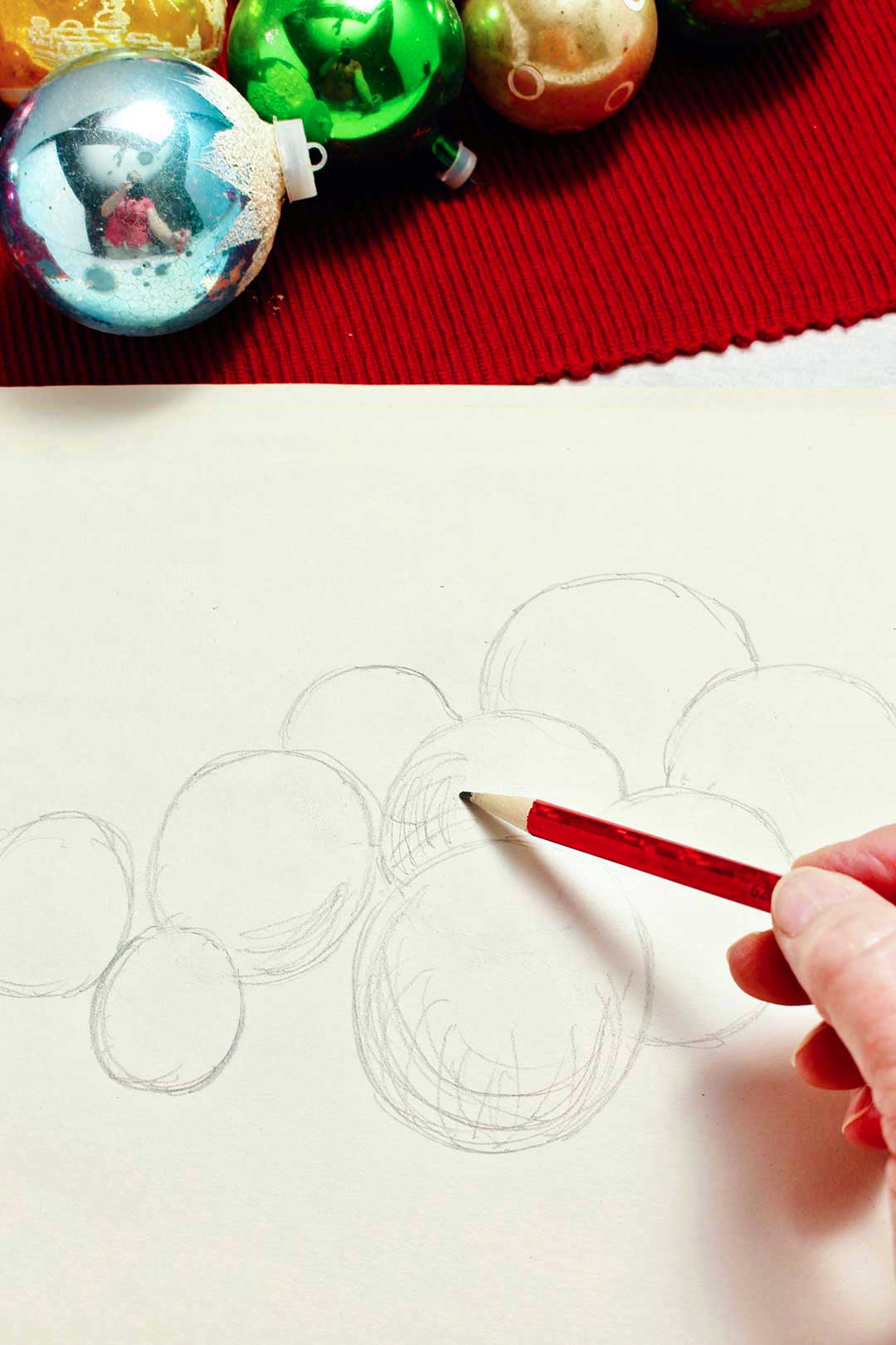 How to Draw Christmas Ornaments - Welcome To Nana's