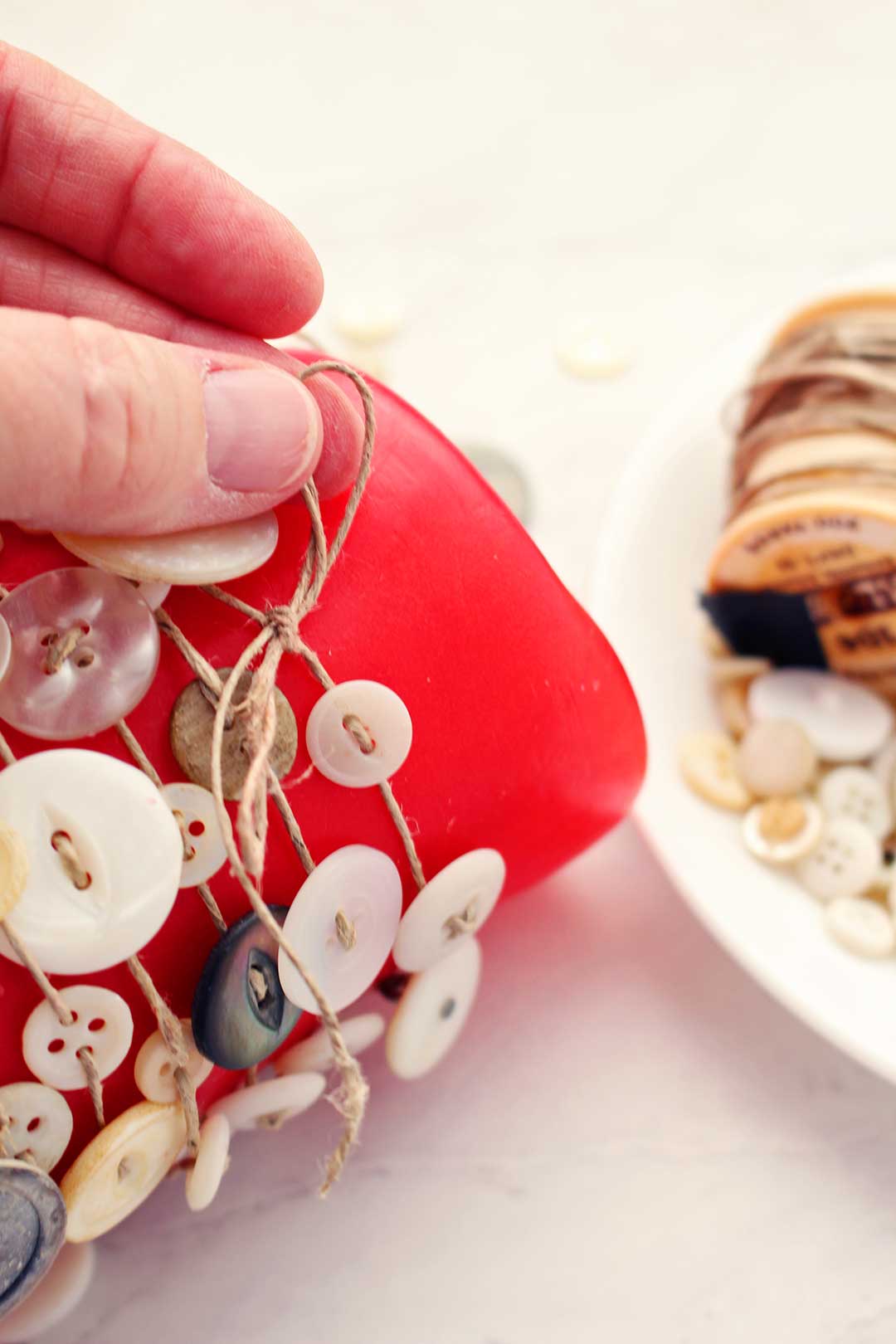 DIY Decorating Candles with Buttons - Welcome To Nana's