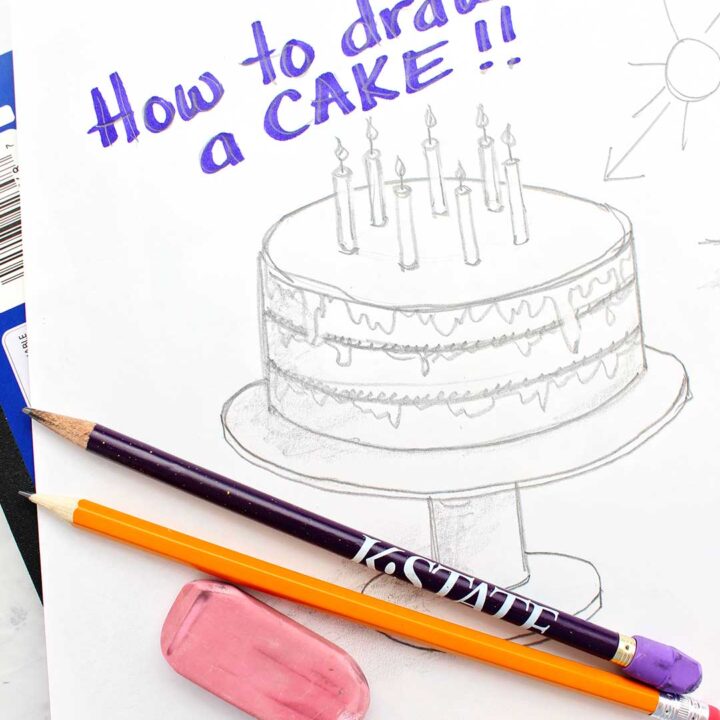 How to Draw a Cake | Welcome To Nana's