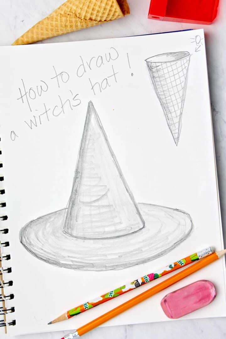 How to Draw Witch Hat (Witch Hat Drawing Tutorial) | Welcome To Nana's