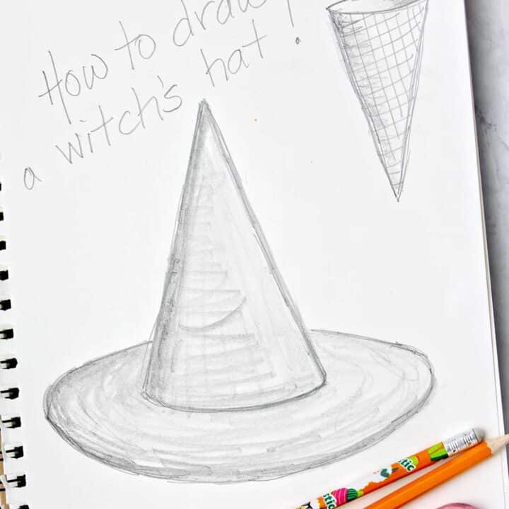 How to Draw Witch Hat (Witch Hat Drawing Tutorial) | Welcome To Nana's