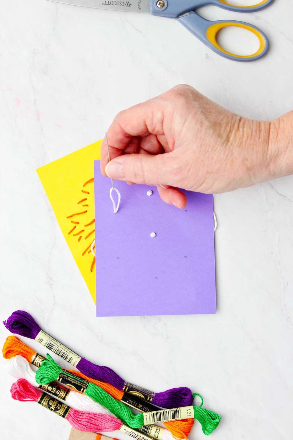 DIY Hand Embroidered Cards - Welcome To Nana's