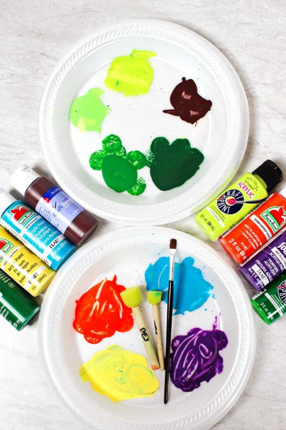 Easy Painted Fall Tree Craft | Welcome To Nana's