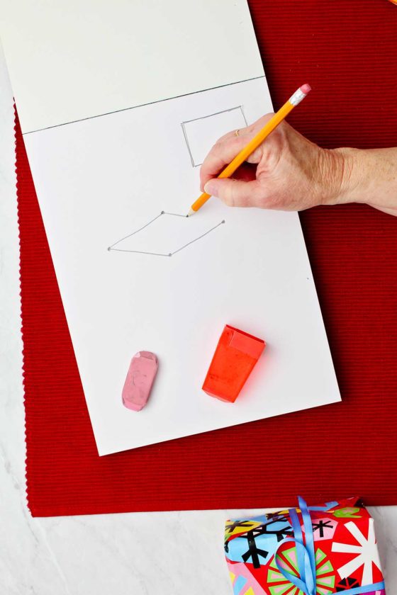 How to Draw a Christmas Present | Welcome To Nana's