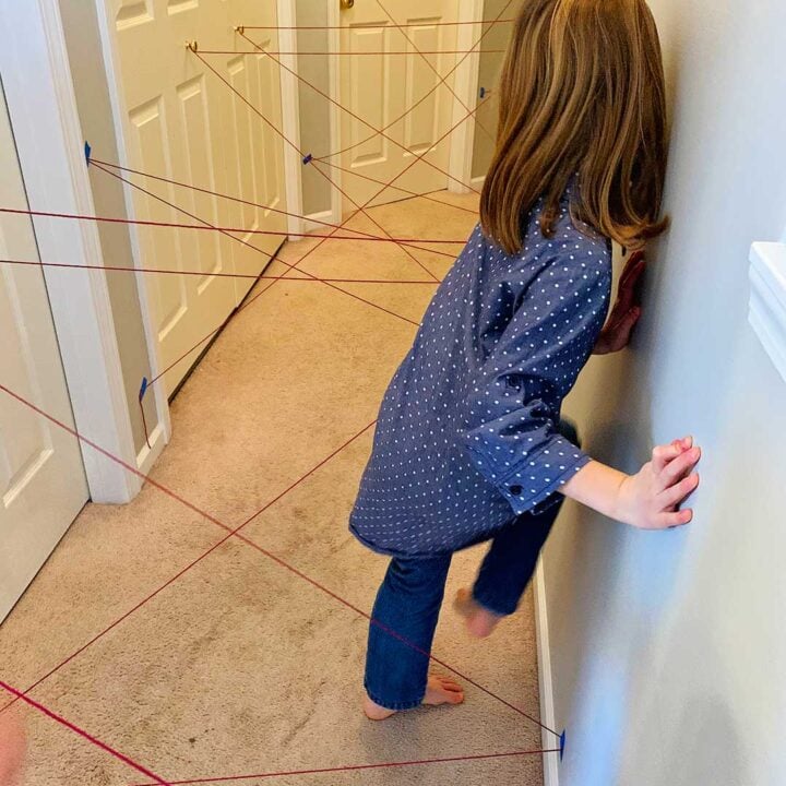 DIY Yarn Laser Maze Indoors | Welcome To Nana's