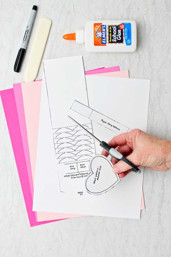 Heart Waterfall Card for Valentines Day | Welcome To Nana's