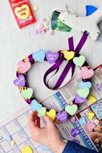 DIY Valentine Conversation Heart Wreath | Welcome To Nana's