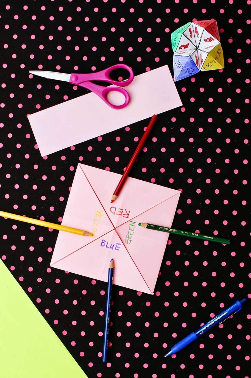 DIY Paper Fortune Teller- Cootie Catcher - Welcome To Nana's