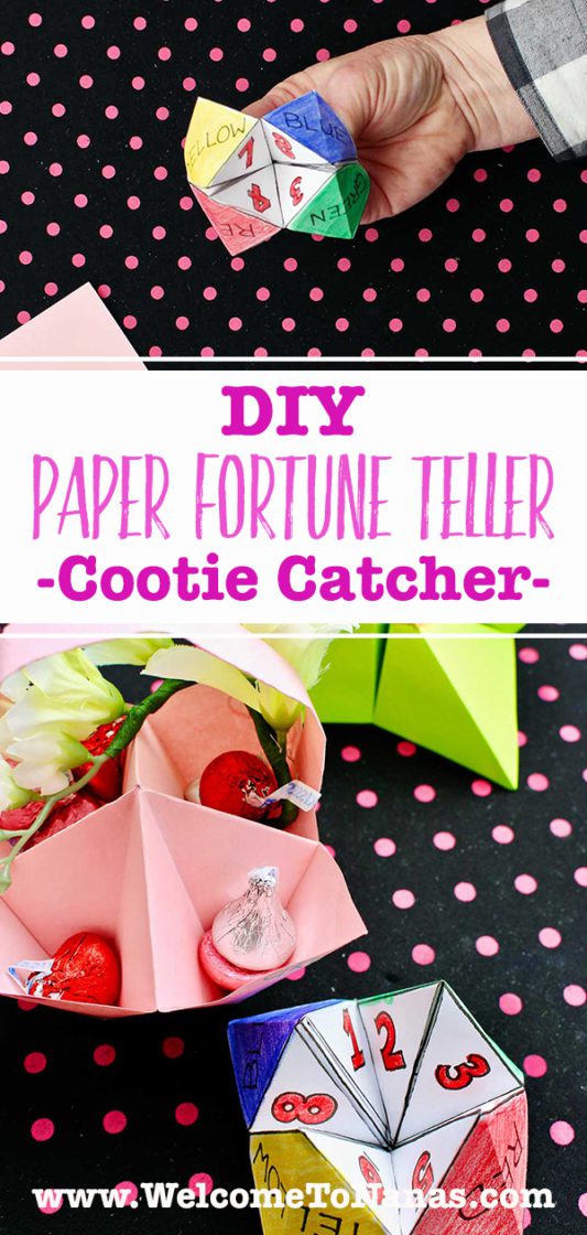 DIY Paper Fortune Teller- Cootie Catcher - Welcome To Nana's