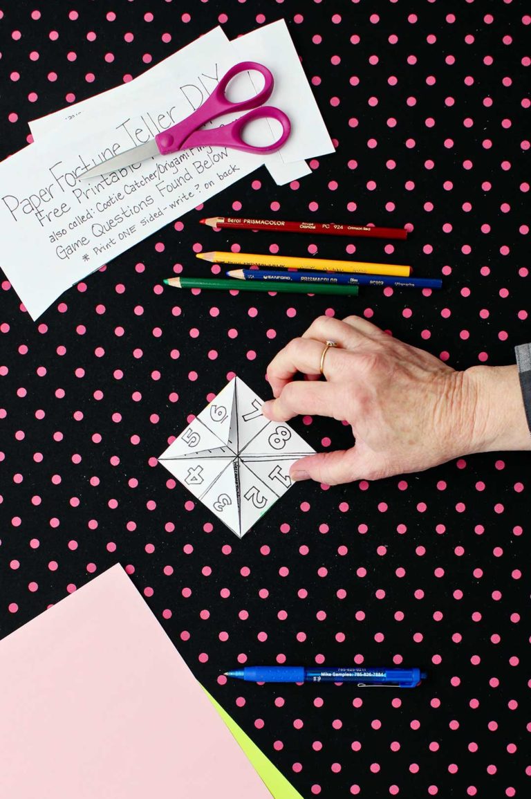 DIY Paper Fortune Teller- Cootie Catcher - Welcome To Nana's