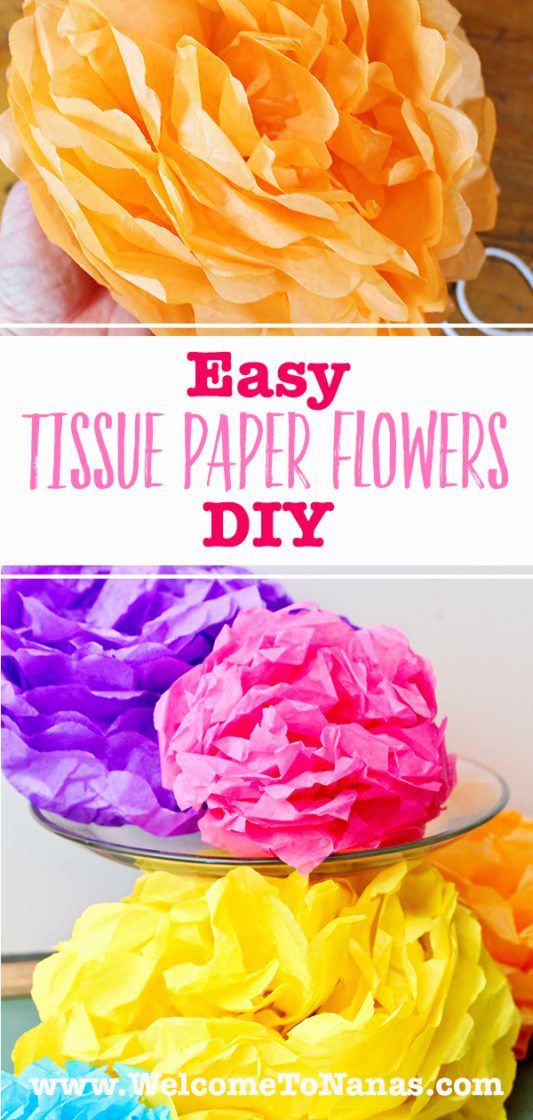 Easy Tissue Paper Flowers DIY - Welcome To Nana's