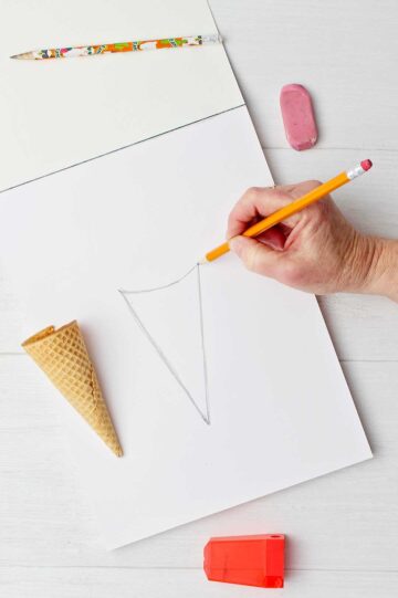How to Draw an Ice Cream Cone | Welcome To Nana's