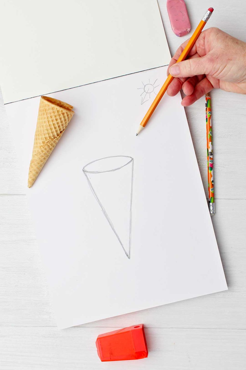 How to Draw an Ice Cream Cone | Welcome To Nana's